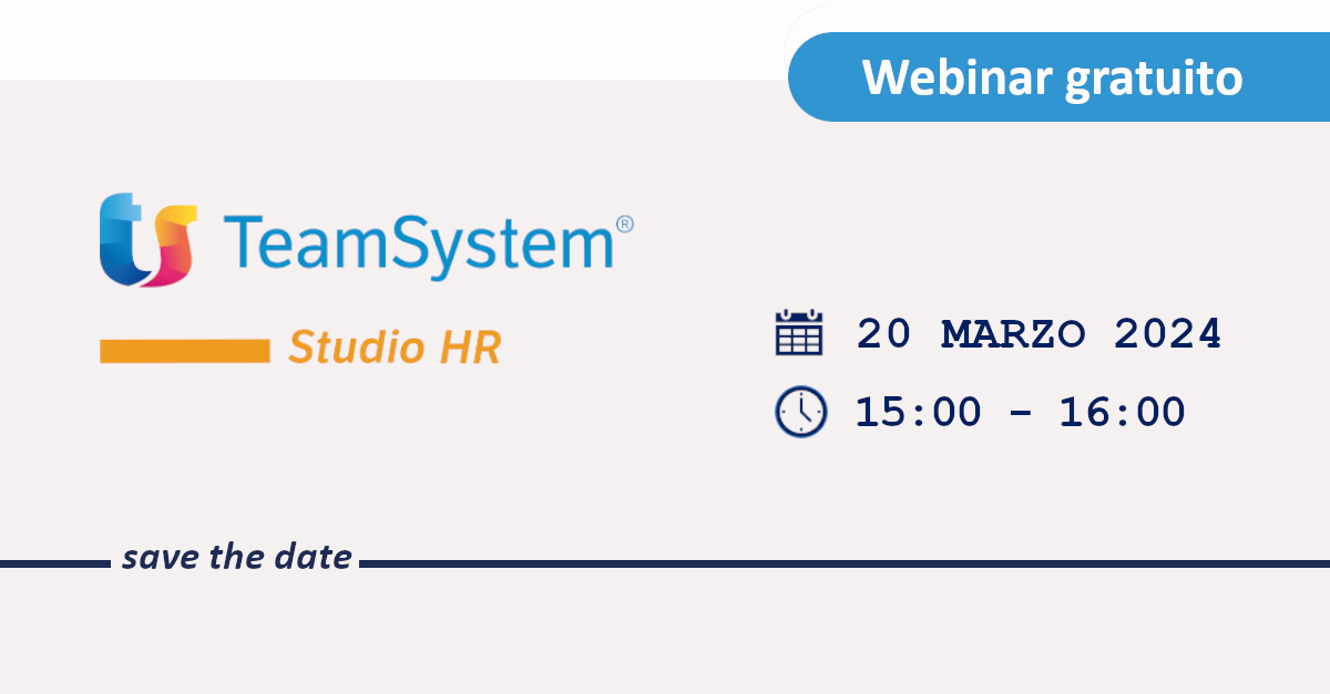 STUDIO HR TEAMSYSTEM | Webinar Gratuito